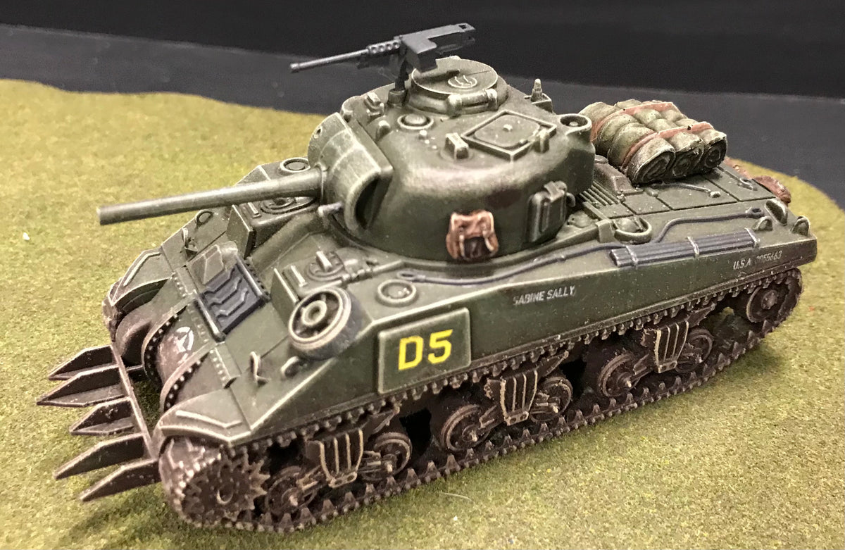 Sherman 75mm with Cullen hedge Cutter – Sherwood Wargames