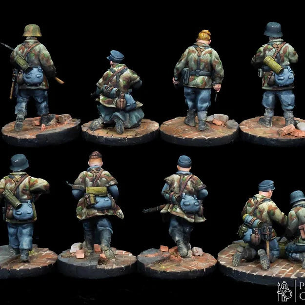 Luftwaffe Field Divn squad – Sherwood Wargames