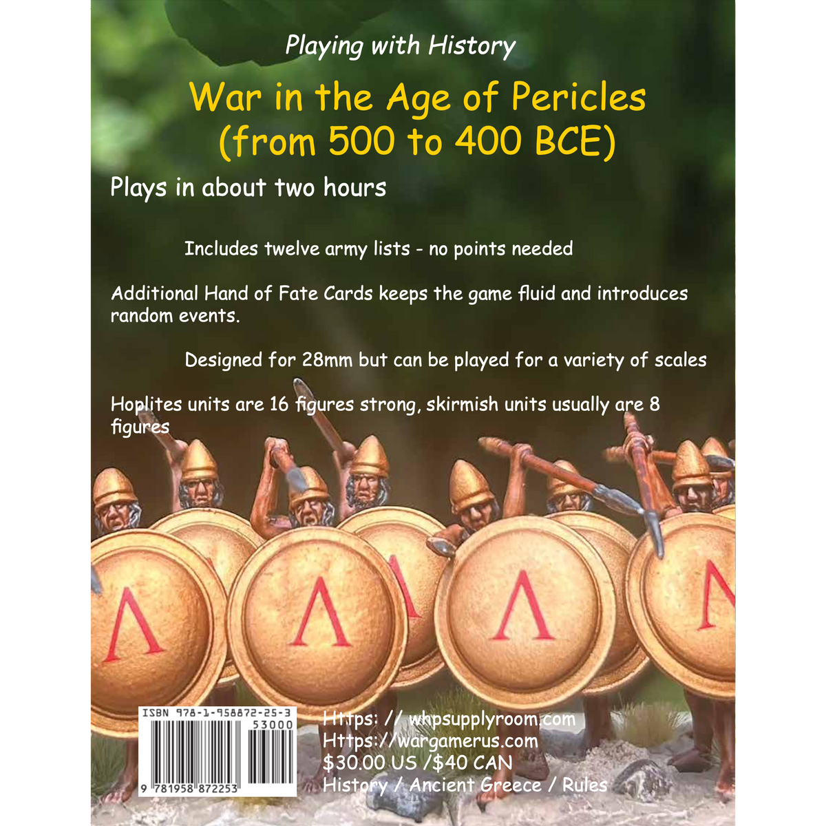 War in the Age of Pericles – Sherwood Wargames